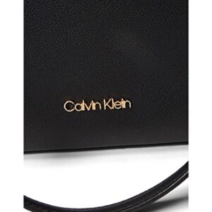 Calvin Klein Finley Saffiano Tote Black/Gold One Size