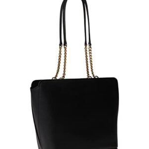 Calvin Klein Finley Saffiano Tote Black/Gold One Size