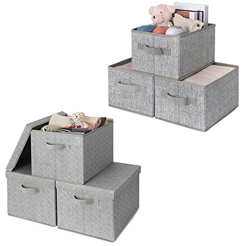 GRANNY SAYS Bundle of 3-Pack Fabric Storage Bins & 3-Pack Rectangle Lidless Storage Bins