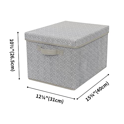 GRANNY SAYS Bundle of 3-Pack Fabric Storage Bins & 3-Pack Rectangle Lidless Storage Bins