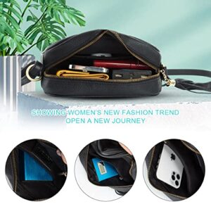 Leathario Leather Crossbody Bag for Women Small Shoulder Bag Satchel Card Holder Wallet Purse Pocket ladies for work usual