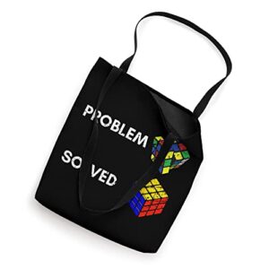 Rubiks Cube Speed Cubing Master 80s Vintage 3x3 Cube Puzzle Tote Bag