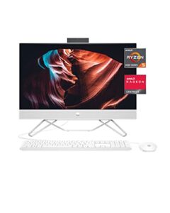 hp all-in-one pc, 23.8″ fhd micro-edge touchscreen display, amd ryzen 5 processor, amd radeon graphics, 12 gb ram, 512 gb ssd, windows 11 home os, wi-fi (24-cb1142, 2022)