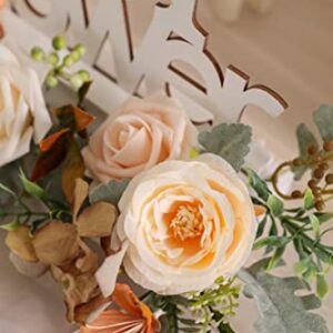 rongflower Champagne Artificial Flowers Combo Box Set Fake Flowers with Stems for DIY Wedding Bridesmaid Bridal Bouquets Centerpieces Party Home Decoration