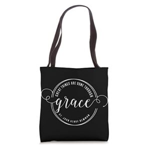 st. john henry newman catholic grace saints women pray tote bag