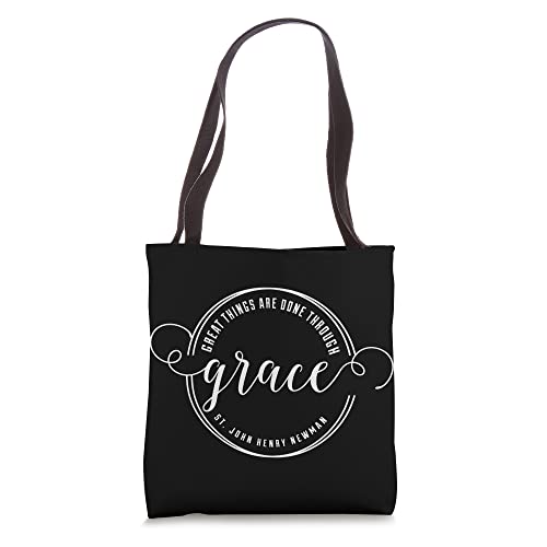 St. John Henry Newman Catholic Grace Saints Women Pray Tote Bag