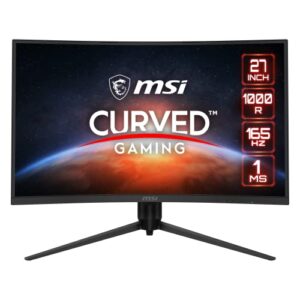 msi g271cqp, 27″ gaming monitor, 2560 x 1440 (qhd), va, 165hz, freesync premium, hdmi, displayport, tilt, swivel, height adjustable,pivot