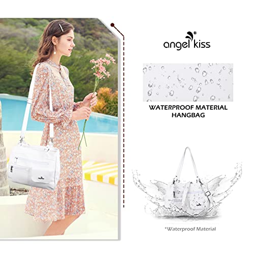 Angel Kiss Purses and Handbag for Women Soft PU Leather Large Hobo Bags for Ladies Top Handle Satchel Shoulder Bag