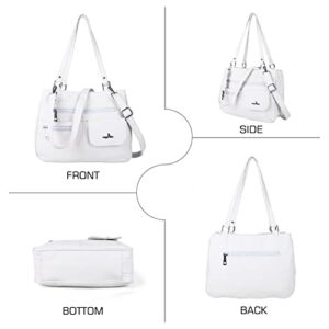 Angel Kiss Purses and Handbag for Women Soft PU Leather Large Hobo Bags for Ladies Top Handle Satchel Shoulder Bag