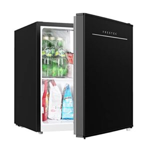 frestec 1.7 cu.ft mini fridge with freezer,mini fridge for bedroom,small refrigerator,dorm refrigerators with freezer,compact refrigerator for office,apartment,dorm,bedroom (modern black)