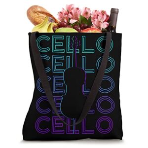 Cello Cellist Retro Tote Bag