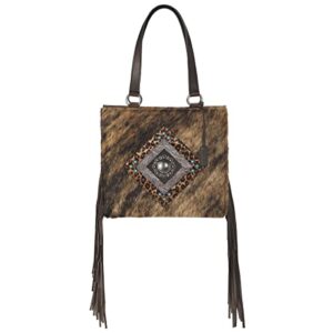 ariat women’s tote nashville tote calf hair brown