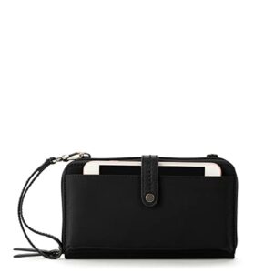 the sak esperato large smartphone crossbody in recycled nylon, black