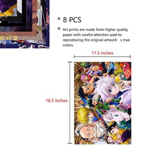 Moriso anime Poster (8 Pack with anime 50pcs) anime merchandise merch gifts Posters of room decor Aesthetic Dormitory for vinyl wallpaper graffiti skateboard window teens