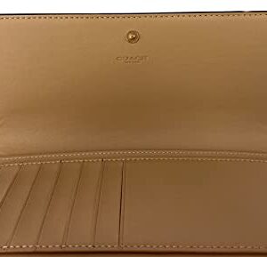 Coach Signature Slim Trifold Wallet (Light Khaki/Chalk)