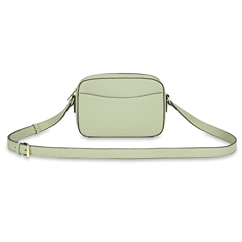 KATIE LOXTON Cara Womens Soft Pebble Vegan Leather Adjustable Strap Crossbody Handbag Satchel Purse Sage Green