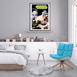 LIBOK MF DOOM Mm..Food Rapper Music Poster Printing Modern Home Poster Wall Art Mural Art Poster Decoration Unframed 12x18in, 12x18in-unframed