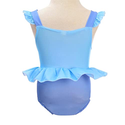 Dressy Daisy Toddler Girls Snow Queen One Piece Swimsuit Swimwear Swimming Bathing Suit Princess Swim Wear Size 4T, Blue