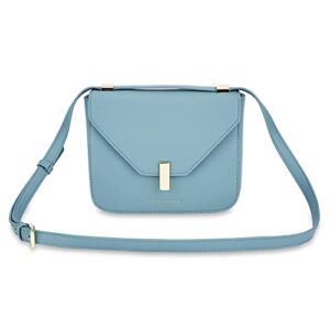 katie loxton casey womens medium vegan leather convertible crossbody top handle satchel purse blue