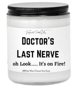 doctor’s last nerve, last nerve candle,gifts for doctor,doctor gifts,doctor student gifts,student doctor gifts,doctor gradutation gifts,doctor graduate gift,doctor who gifts (ocean breeze)