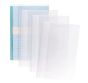 onlykxy 10pcs clear exercise book covers for school books waterproof plastic sleeves (a5)