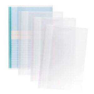 ONLYKXY 10pcs Clear Exercise Book Covers for School Books Waterproof Plastic Sleeves (A5)