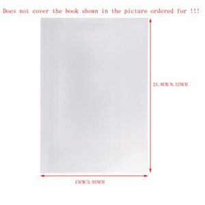 ONLYKXY 10pcs Clear Exercise Book Covers for School Books Waterproof Plastic Sleeves (A5)