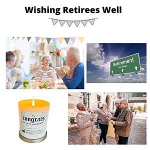 MomentsAglow Premium Soy Candle Gift - Retirement Going Away Women Men Employee Retiree Coworker Corporate Office. Includes Coordinating Lid + Gift Box: Melon Margarita