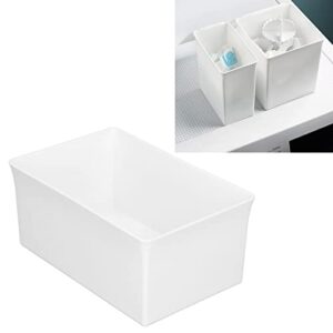 Storage Box, Plastic Desktop Storage Box Plastic Storage Bin Tote Multifunction Dustproof Storage Box Organizing Container with Lid for Home Desktop(#2)