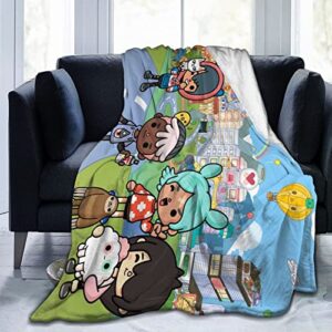 ultra soft micro fleece blanket throw fuzzy lightweight hypoallergenic plush fashion print blanket