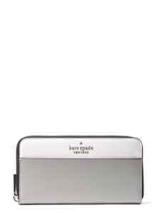 kate spade new york staci colorblock large continental wallet in nimbus grey