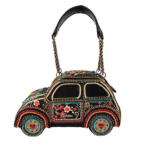 Mary Frances Joyride Vintage Car Beaded Top Handles Handbag, Multi