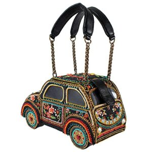 Mary Frances Joyride Vintage Car Beaded Top Handles Handbag, Multi