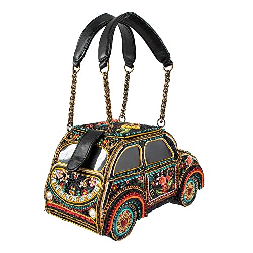 Mary Frances Joyride Vintage Car Beaded Top Handles Handbag, Multi