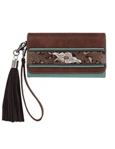 m&f western nocona jean clutch brown one size