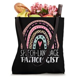 Speech Language Pathologist Rainbow Speech Therapy SLP Tote Bag