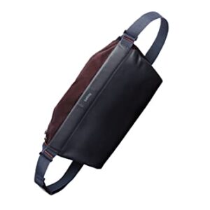 Bellroy Sling Bag - Premium (Leather & Fabric Unisex Crossbody Bag) - Deep Plum