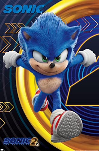 Trends International Sonic The Hedgehog 2 - Sonic Wall Poster, 22.375" x 34", Unframed Version