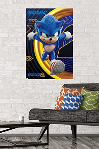 Trends International Sonic The Hedgehog 2 - Sonic Wall Poster, 22.375" x 34", Unframed Version