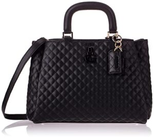 guess rue rose girlfriend satchel black one size