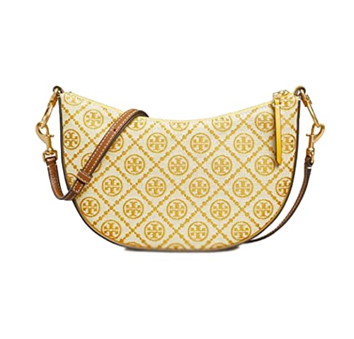 Tory Burch T Monogram Jacquard Mini Hobo (Goldfinch)