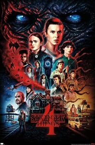 trends international netflix stranger things: season 4 – one sheet wall poster, 22.375″ x 34″, unframed version