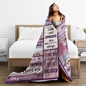 Gifts for Grandma, Grandma Blanket 50''x60'', Grandma Birthday Gifts, Christmas Grandma Gift Ideas for Grandma Soft Cozy Flannel Throw Blanket Grandma Gifts from Grandchildren