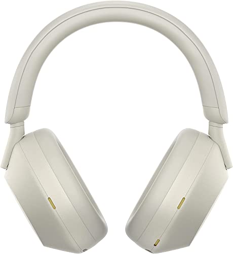 Sony WH-1000XM5 Wireless Industry Leading Noise Canceling Headphones with Auto Noise Canceling Optimizer, Crystal Clear Hands-Free Calling, and Alexa Voice Control, Silver (Renewed)