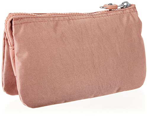 Kipling womens Womenâ€™s Creativity Pouch, Versatile Cosmetics Kit, Lightweight Nylon Travel Organizer Large Purse, Dt Warm Rose, 7.25 L x 4.25 H 1.5 D US