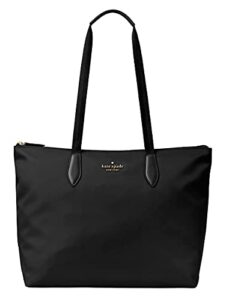 kate spade new york mel packable nylon tote, black, wkr00625-001