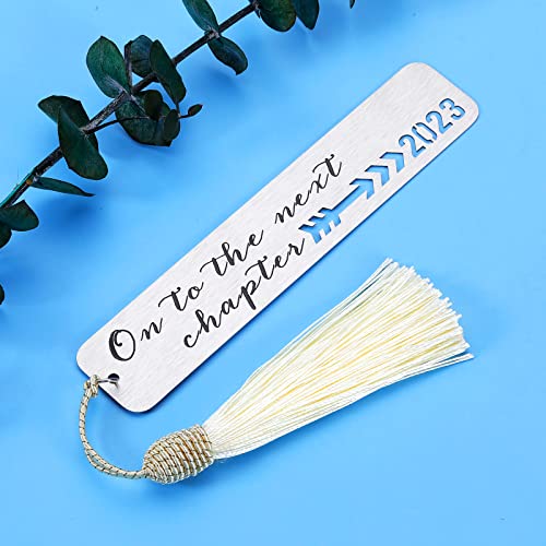 Bookmark with Tassel Inpirational Gifts for Women Men Kids Book Lovers 2023 Graduation Gifts for Student Her Him Teen Boy Girl Rerirement Boss Coworker Leaving High School College Senior Grads Gifts