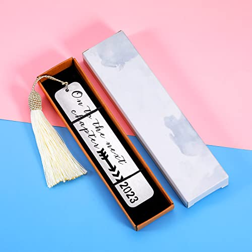 Bookmark with Tassel Inpirational Gifts for Women Men Kids Book Lovers 2023 Graduation Gifts for Student Her Him Teen Boy Girl Rerirement Boss Coworker Leaving High School College Senior Grads Gifts