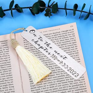 Bookmark with Tassel Inpirational Gifts for Women Men Kids Book Lovers 2023 Graduation Gifts for Student Her Him Teen Boy Girl Rerirement Boss Coworker Leaving High School College Senior Grads Gifts