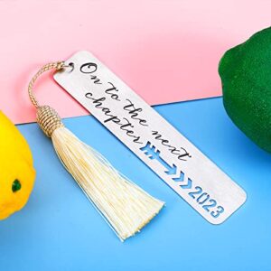 Bookmark with Tassel Inpirational Gifts for Women Men Kids Book Lovers 2023 Graduation Gifts for Student Her Him Teen Boy Girl Rerirement Boss Coworker Leaving High School College Senior Grads Gifts